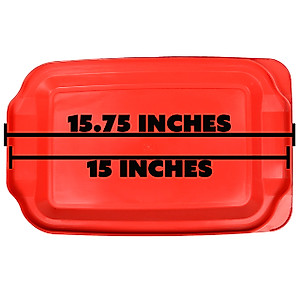 Pyrex 233-PC 3qt Red Food Storage Replacement Lid (2-Pack)