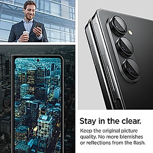Spigen Camera Lens Screen Protector [GlasTR Optik Pro] designed for Galaxy Z Fold 5 - Black [2 Pack]