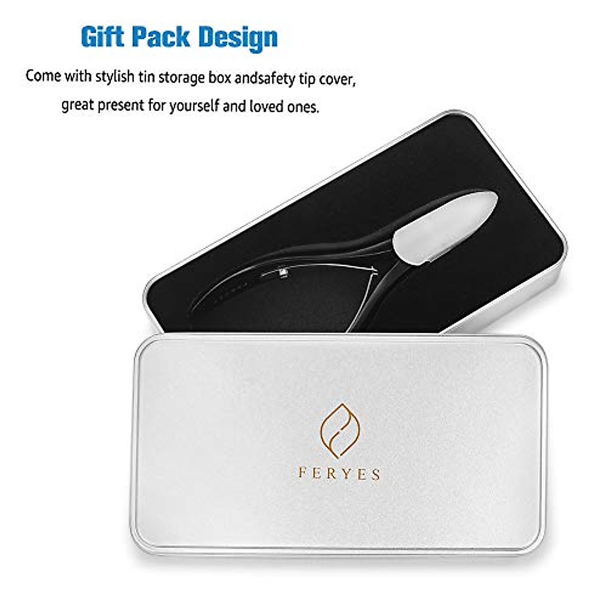 FERYES Toenail Clippers for Thick,Fungal or Ingrown Toenails - Large Handle Toenail Cutters, Podiatrist Recommended 4R13 Stainless Steel Nail Clippers - BLACK