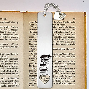 Cat Funny Bookmarks,Bookmark Tassels for Women, Book Lover, Bookworm, Graduation, Teens, Kid, Daughter, Son, Teacher, Book Accessories, Reading Gifts, Book Gifts, Cat Lover Gifts-WB42