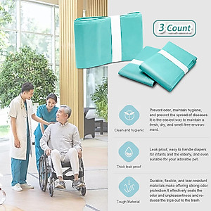 6 Pack of Diaper Disposal Liners Compatible with Janibell Brand Akord, 280 Slim Model Adult Refills, Continuous Liner System Eliminates Waste