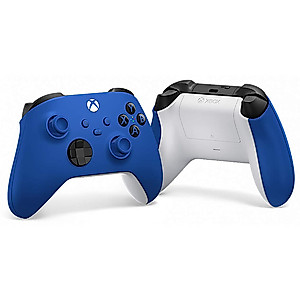 Microsoft QAU-00001 Xbox Wireless Controller Shock Blue Bundle with Wireless Controller for Xbox Series X/S - Electric Volt
