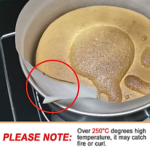 wexpw Cake Pan Side Liners, 4in x 164ft Parchment Paper Strips for Cake Pan Circles，Baking Parchment Paper Side Liner Roll, White Parchment Paper Precut Side Liner Roll for Cake Pan