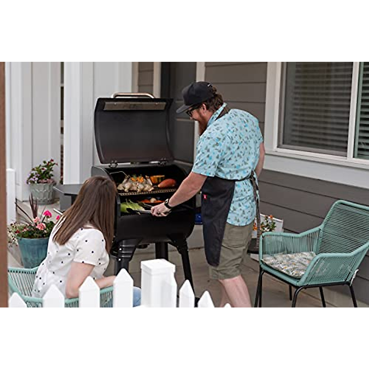 24 in. WIFI SmokePro SG Pellet Grill & Smoker - WIFI & Bluetooth Connectivity (Bronze)
