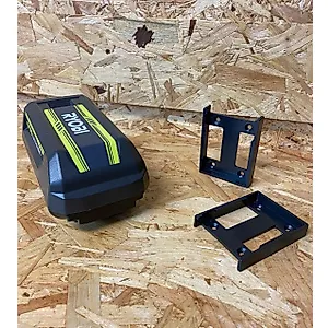 StealthMounts Battery Holder Compatible with Ryobi 40V (4 Pack) - Black | StealthMounts Battery Mounts | Made in the UK