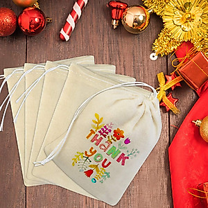 Tayfremn 200Pcs Cotton Drawstring Bags, Reusable Muslin Bag Natural Cotton Bags with Drawstring Produce Bags Bulk Gift Bag Jewelry Pouch for Party Wedding Home Storage, Natural Color (4 x 3 Inches)