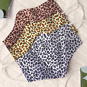 6 Pieces 19 x 19 Inch Leopard Print Fabric Animal Leopard Quilting Fabric Cotton Patchwork Squares Bundle Sewing Craft Fabric for Handmade Craft Making Supplies