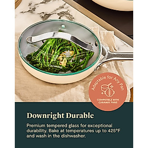 Caraway 8" Glass Lid for Pots and Pans - Made With Tempered Glass - Sized to Fit Caraway Ceramic-Coated & Stainless Steel Cookware