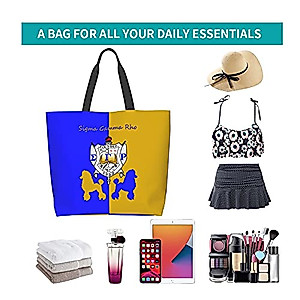LMGSX Sigma Gamma Rho Tote bag handbag shopping office commuter shopping solid fashion sense