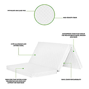 Dream On Me Nimble Trifold Playmat/Excellent Support/Durable Vinyl Cover/Greenguard Gold Environment Safe playmat