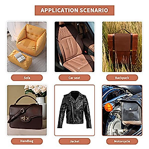 Besezx Leather Repair Patch,Leather Patches,8X11 inch,and Get 3 Additional Patches,Self-Adhesive,Multi Color,Can be Used for Sofa, Car Seat, Handbag, Jacket, Leather Products (Black)