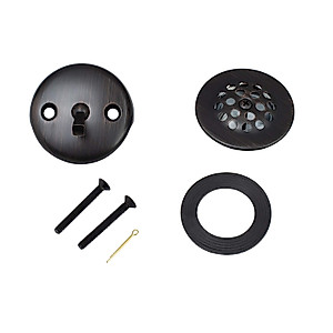 Artiwell Trip Lever Tub Trim Kit Set With Trip Lever Overflow Face Plate, Trip Lever Bathtub Drain with Strainer, Overflow and Matching Screws (OIL RUBBED BRONZE)