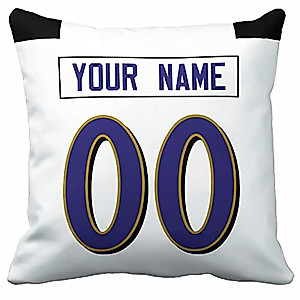 Throw Pillow 2 Packs Custom Any Name and Number for Men Youth Boy Gift