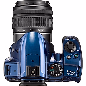 Pentax K-30 Weather-Sealed 16 MP CMOS Digital SLR with 18-55mm Lens (Blue)
