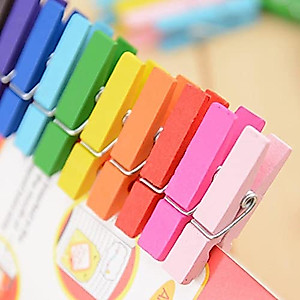 Natural Wooden Clothespins Colorful Spring Wooden Clips Beach Craft Decoration Wedding Clips Party G6H6 Clip Towel