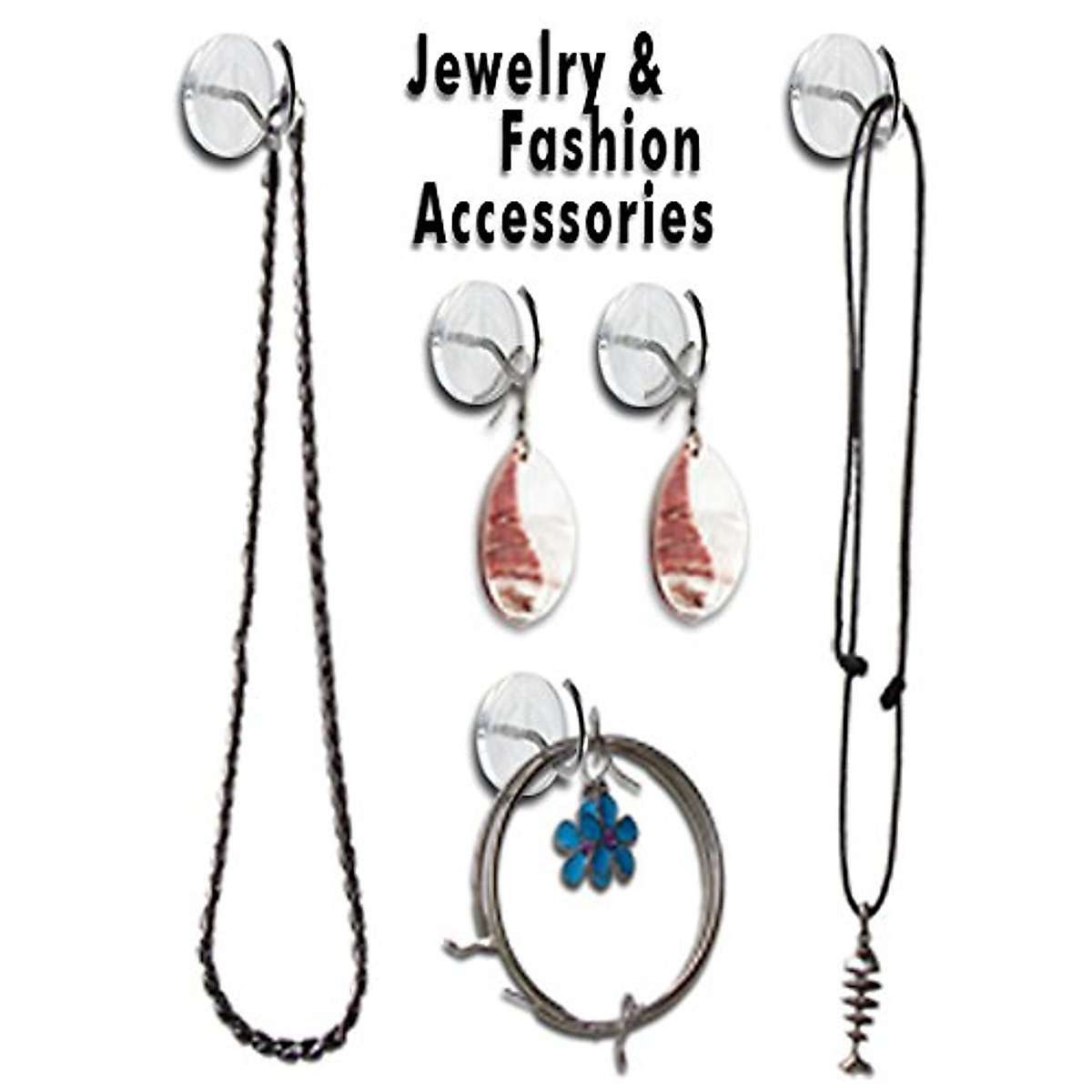 CraZy TACKz 36 Tacks - 2 in 1: Push pin Hook tack - New Invention Hang 100's of Items Interior or Exterior Decor at Home, School, Office, DIY, for Party or Holiday (Clear, 36pc)