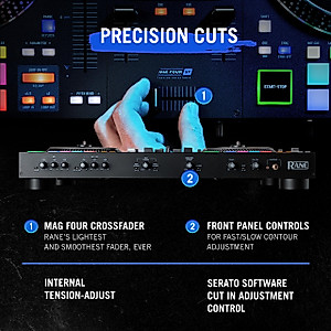 RANE ONE - Complete DJ Set and DJ Controller for Serato DJ with Integrated DJ Mixer, Motorized Platters and Serato DJ Pro Included