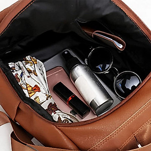 Askfairy Women's Backpacks Travel Shoulder Bags Wallet PU Leather Anti-theft Fashion Casual Bag