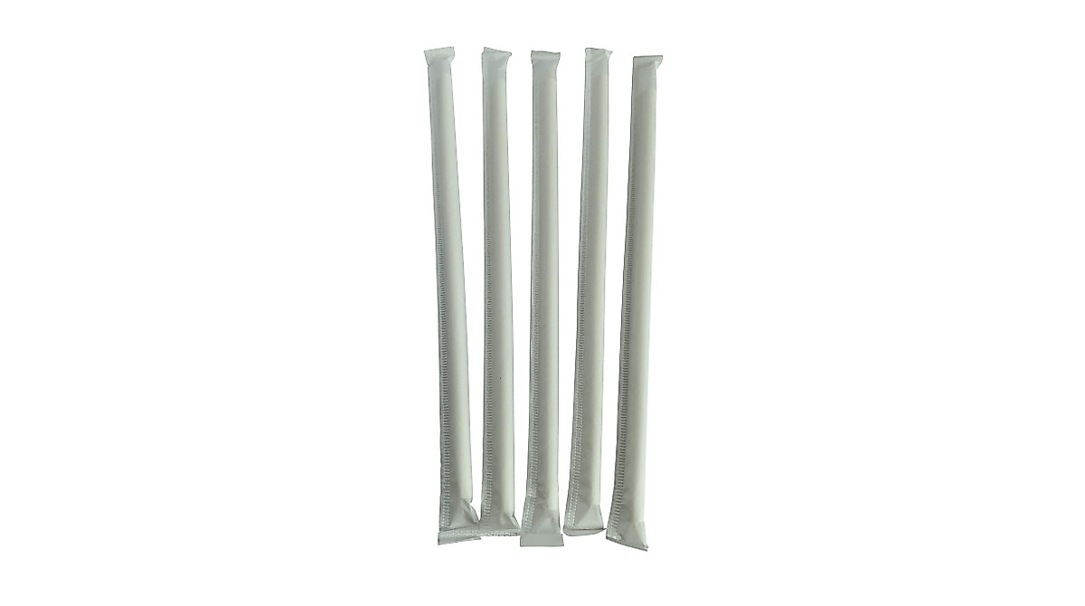 Kingseal FSC Certified Paper Straw Bulk Pack - Eco-Friendly 400 Count