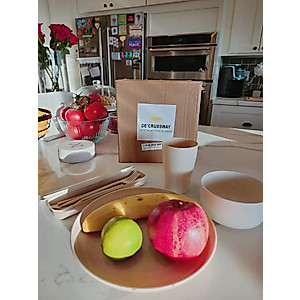 28-Piece Wheat Straw Dinnerware Set - Lightweight, Microwave & Dishwasher Safe - Perfect for Camping, Picnics & Everyday Use