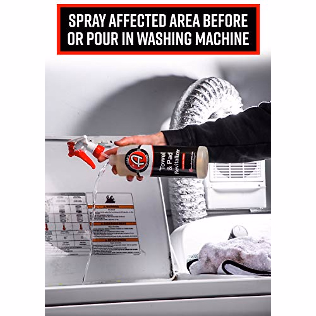 Adam's Microfiber Towel & Pad Cleaner - Keep Your Detailing Cloths, Applicators, & Pads Bright and Soft to Ensure a Scratch Free Surface - Tough on Grime, Gentle on Microfiber & Pads (Gallon)