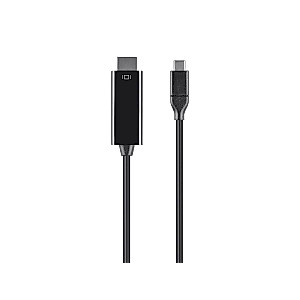 Monoprice USB C to HDMI 3.1 Cable - 5Gbps, 4K@30Hz, Type-C, Mirror or Expand You PC Display, 9 Feet, Black