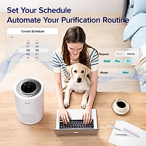 LEVOIT Air Purifiers for Home Large Room, Smart WiFi Alexa Control, H13 True HEPA Filter, Removes 99.97% of Pollutants, Covers up to 915 Sq.Foot, 24dB Quiet Cleaner for Bedroom, Core 200S, White