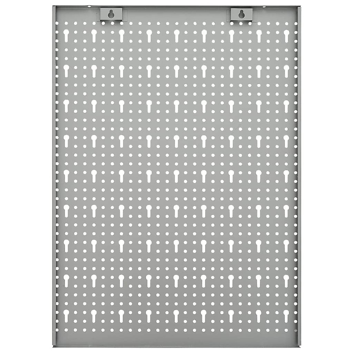 vidaXL Solid Steel Wall-mounted Peg Boards Set of 3 - Durable Workshop and Garage Tool Organizer with Perforated Panel Design, 47.2"x22.8"