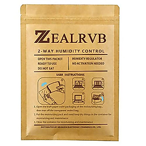 ZEALRVB 62% RH Humidity Pack 8 Gram 10 Packs 2-Way Humidity Control Packs for Herb Flower -Individually Wrapped -No Liquid Leakage…