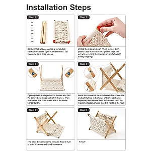 Mkono Macrame Magazine Rack Boho Magazine Holder Storage Standing Basket for Books, Newspapers, Swaddle Blanket, Living Room, Bathroom, Office, Nursery, Home Decor, Small Size, 11.22’’L x 7.5’’W