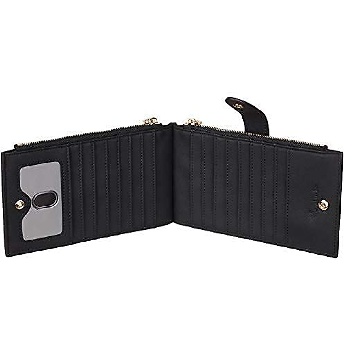 Travelambo Womens Multi Card Case Wallet & Front Pocket Minimalist Leather Slim Wallet