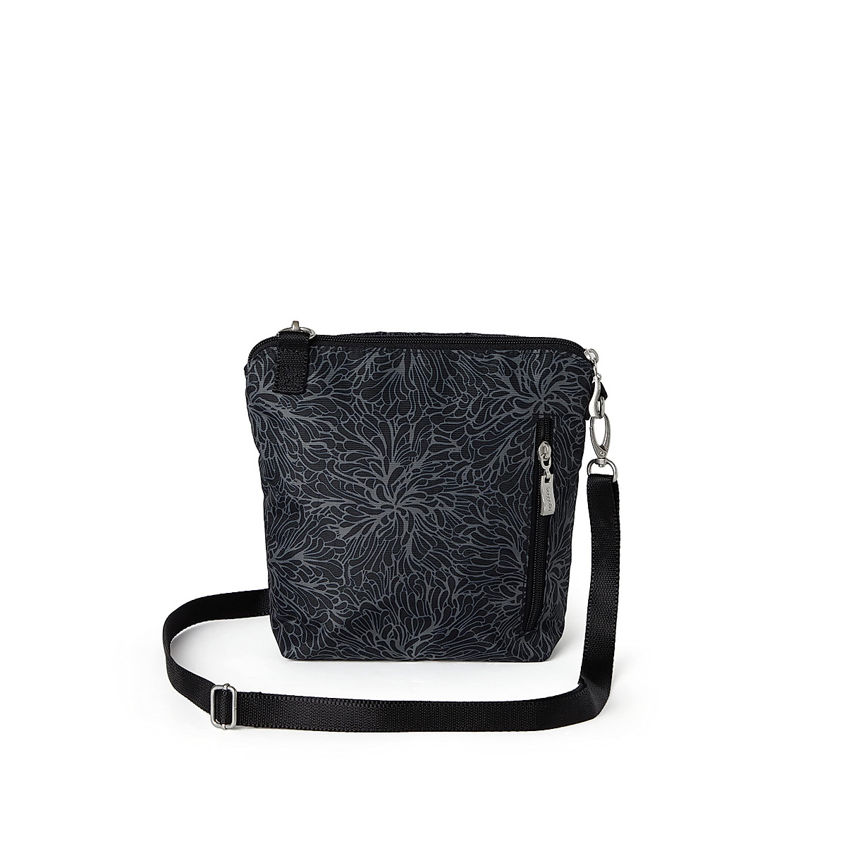 Baggallini Women's Modern Pocket Crossbody, Midnight Blossom Print