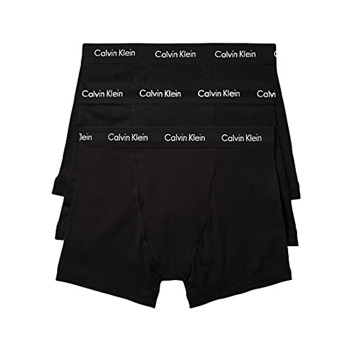 Calvin Klein Men's Cotton Classics 3-Pack Boxer Brief, 3 Black, 2XL