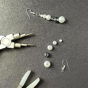 Expo International 4mm Glass Pearl Beads, Versatile Round Glass Beads, Elegant Beads for Jewelry, Bridal, and DIY Projects, Natural