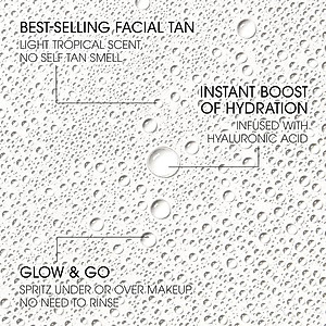 St.Tropez Self Tan Purity Face Mist, Natural Sunkissed Glow Face Tan with Hyaluronic Acid & Antioxidants, Vegan, Natural & Cruelty Free Face Care, 2.7 Fl Oz