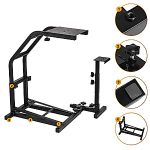 Slendor Racing Wheel Simulator Stand for Logitech G29, G27, G25, G920 Steering Gaming Wheel Stand Without Wheel and Pedals