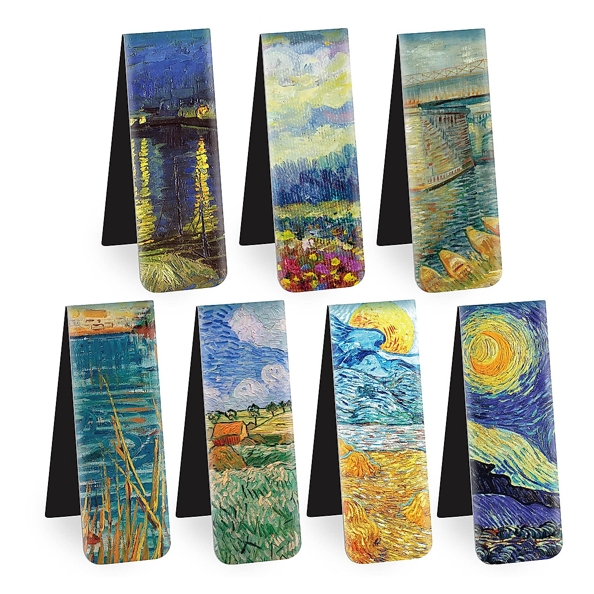 Magnetic Bookmarks 14Pcs Book Mark 3.1’‘ Page Magnetic Markers with Magnet Book Markers Page Clip for Students Teachers School Home Office Reading Supplies