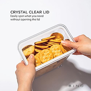 BINO | Food Storage Containers | THE SNAP+COLLECTION | Airtight Storage Containers with Lids | Kitchen & Pantry Organization | Kitchen Containers Airtight