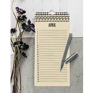 Inkdotpot Tribal Arrow Rustic Perpetual Calendar Birthday Wall Hanging Anniversary Special Event Reminder Calendar Book Journal Stationary Wall Hanging Birthday Gift Card Planner Organizer