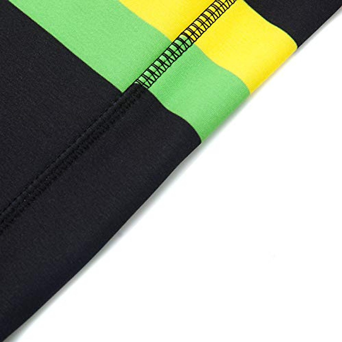 SGCIKER Mens Thermal Fleece Cycling Jerseys, Winter Long Sleeve Warmer Bike Jacket Cycle Coat (Black, Large)