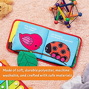 ToBe ReadyForLife Stimulating Baby Crinkle Books for 0-6 Months and 6-12 Months Infants - Toys Gift for 1 Year Old - Soft Cloth Animals Baby Books for Gifting