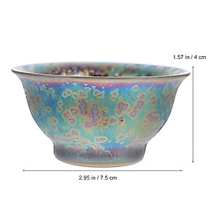 Veemoon Ceramic Tea Cup,Japanese Tea Cup,Handmade Ceramic Tea Cup with Natural Blue Pattern for Tea Enthusiasts, Ideal for Decoration (Mixed Color)