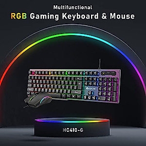 HP ProDesk Desktop RGB Lights Computer Intel Core i5 6500 3.2 GHz 8GB RAM 256GB SSD Win 10 Pro Gaming PC Keyboard & Mouse (Renewed), Windows 10 Pro