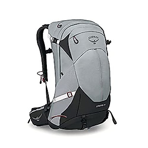 Osprey Stratos 34L Men's Hiking Backpack, Smoke Grey