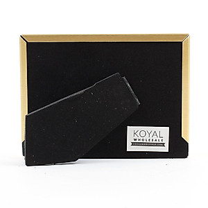 Koyal Wholesale 24 Pack Gold Beaded Mini Gold Picture Frames, Beaded Place Card Holder, Vintage Mini Picture Frames Wedding Favors, 3x4 Inch Size