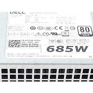 Dell 685W Power Supply for Precision T5810 Workstation PN: W4DTF K8CDY CYP9P KTMT8 VDY4N (Renewed)