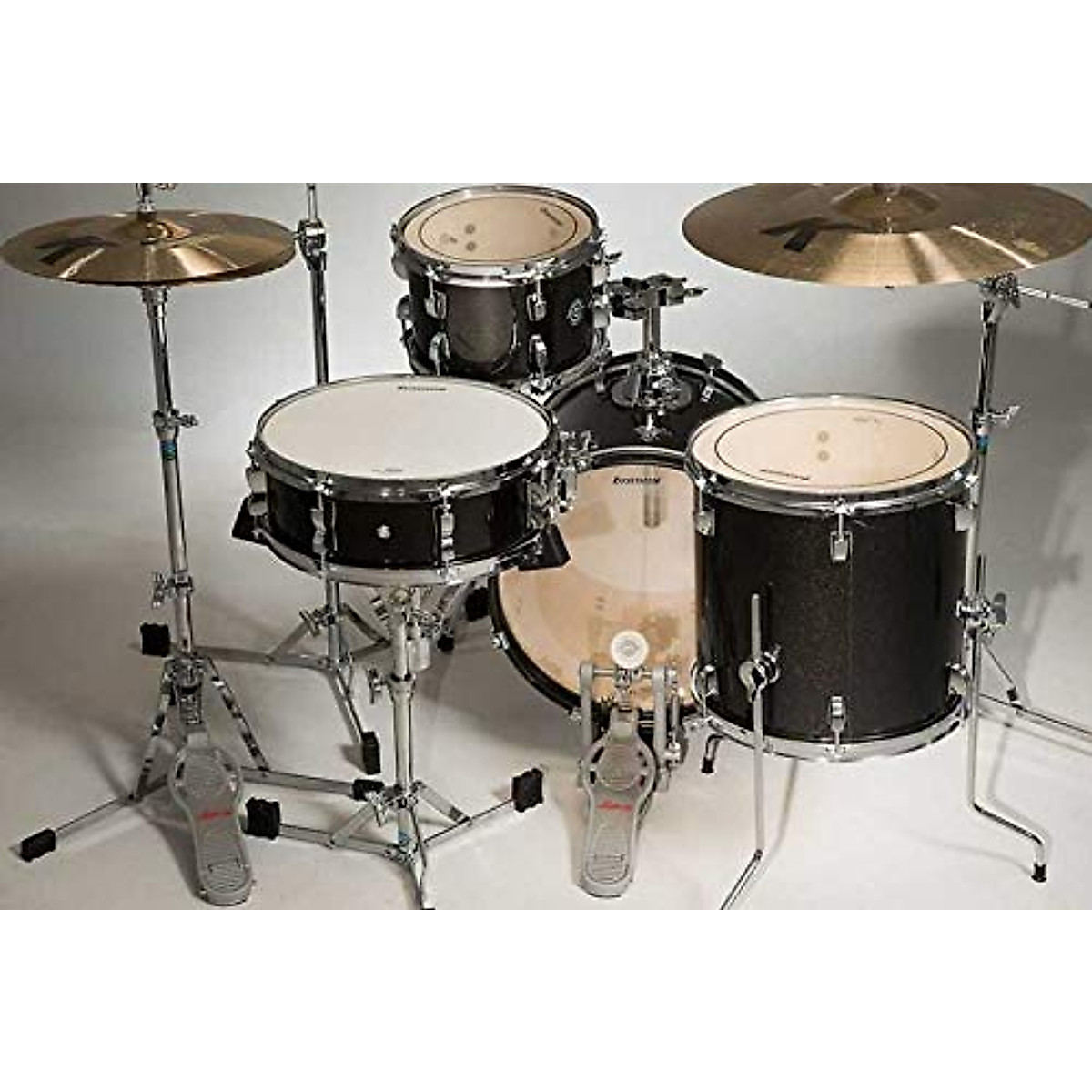 Ludwig LC2791 Breakbeats by Questlove 4-Piece Drum Set Shell Pack, Black Sparkle