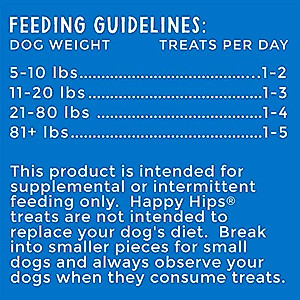 Happy Hips & Joint, Grilled Strips, Grain Free Dog Treats, Glucosamine & Chondroitin, Duck 10oz