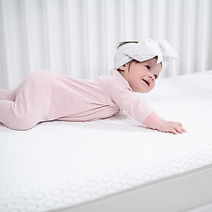 Bedgear Baby Hypoallergenic Air-X 2-Stage Infant and Toddler Breathable Crib Mattress – CertiPUR-US Certified and Airflow Certified with a Waterproof Removable and Machine Washable Cover