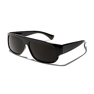 ShadyVEU Basik Eyewear - Super Original Old School Eazy E Gangster Dark Lens Sunglasses, Black
